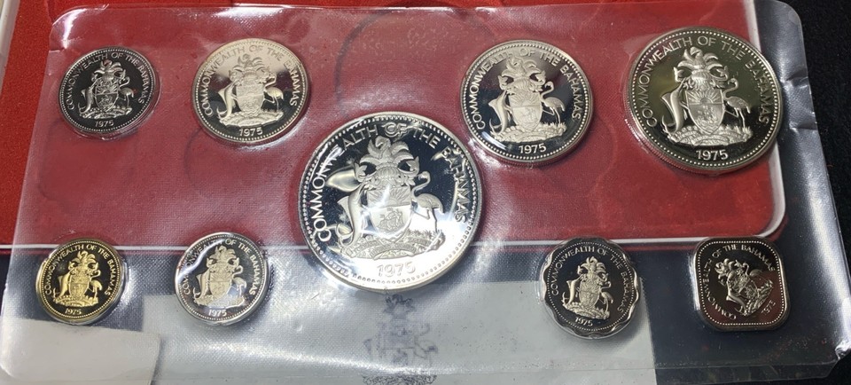 Bahamas 1975 Proof Set / Very Nice Gem Coins / OGP / 2.85 Oz Silver | eBay