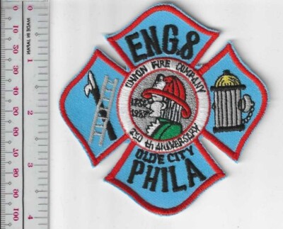 Fire Department Engine 8 Olde City Philadelphia Patch No Tariff | eBay