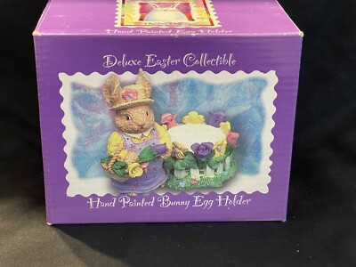 New 1996 Seasonal Specialties Easter Figurine Hand Painted Bunny Egg ...