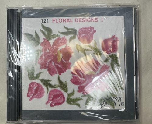 Janome Sewing Machine MEMORY CARD 121 Embroidery Card Floral Designs ...