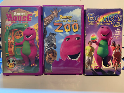 Lot Of 3 Vintage Barney VHS Tapes | eBay