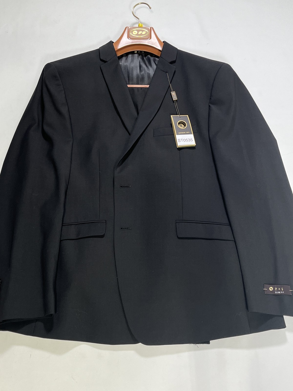 Mens P&L Slim Fit Black 2 Button Jacket Size 46S 40W NEW | eBay