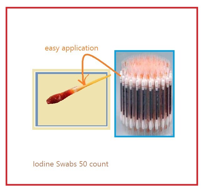 Iodine Swabs 50 Count | eBay