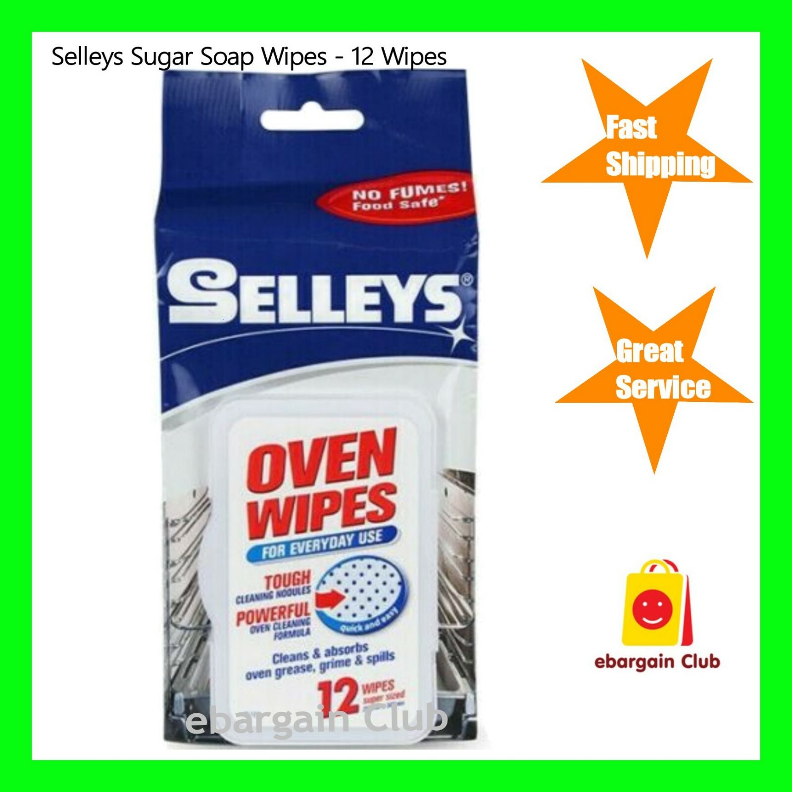 Selleys Oven Cleaner Wipes 12pk Tackle Everday Grease, Grime & Food ...