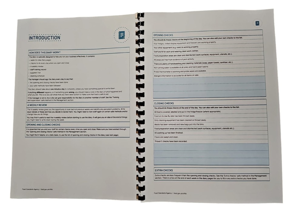2025 Safer Food Better Business SFBB 24 Month Diary Refill | eBay UK