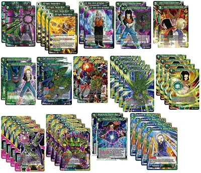 DBS Dragon Ball Super TCG/CCG 40 Silver Foil Card Lot SR / R / EX / ST ...