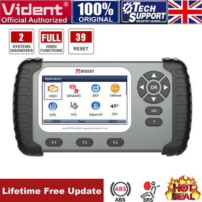 Vident iAuto702Pro OBD2 Scanner Code Reader ABS SRS Diagnostic Tool 37 ...