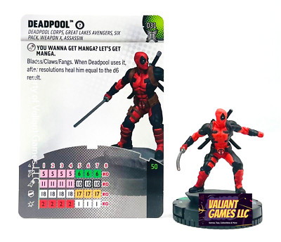 Marvel Heroclix Deadpool #031 w/ Card Deadpool Weapon X Set | eBay