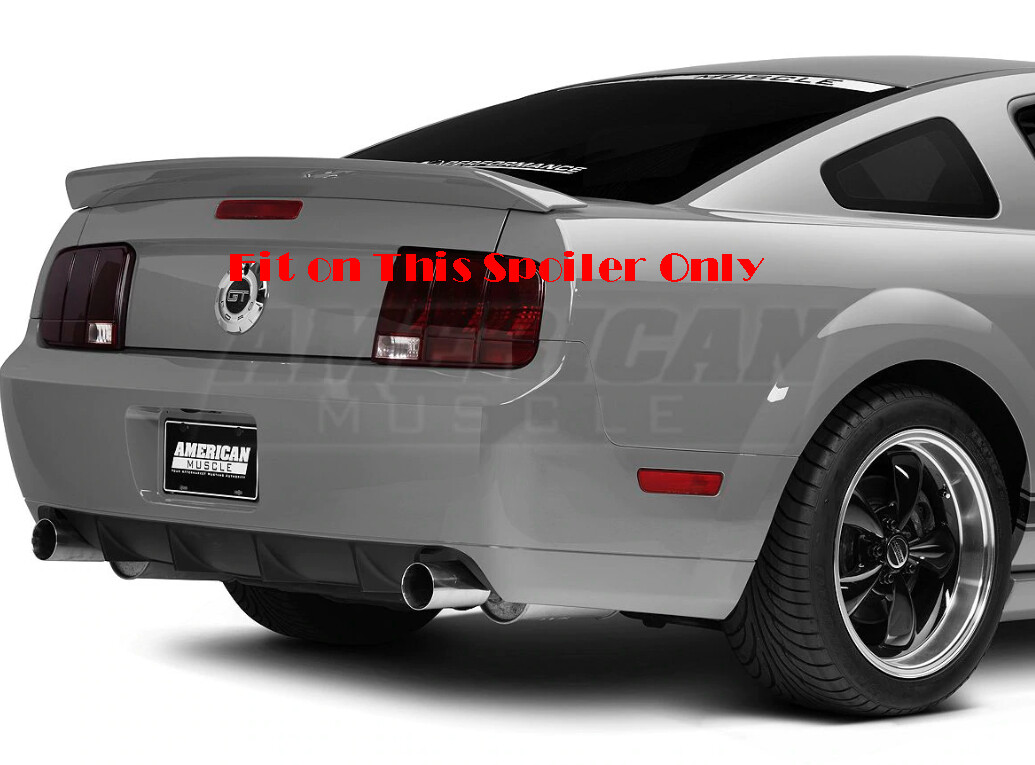 Gloss Black Decklid Gurney flap Wing Wickerbill For 05-09 Mustang GT ...