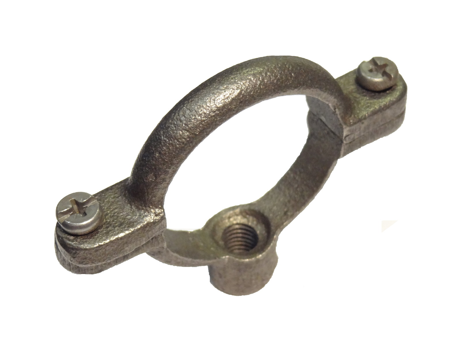 1-1/4" Black Malleable Iron Munsen Ring Pipe Clip / Bracket | eBay UK