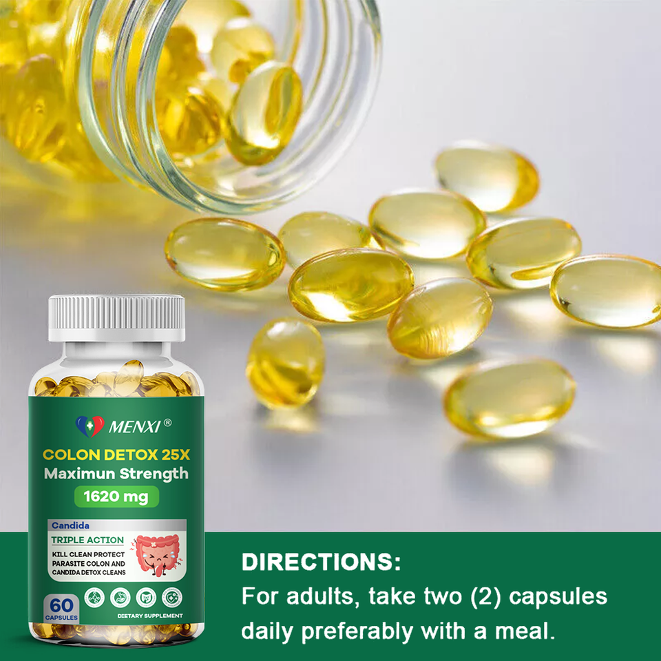 Parasite Cleanse DETOX Liver Colon Yeast Killer Pills All Natural Detox ...