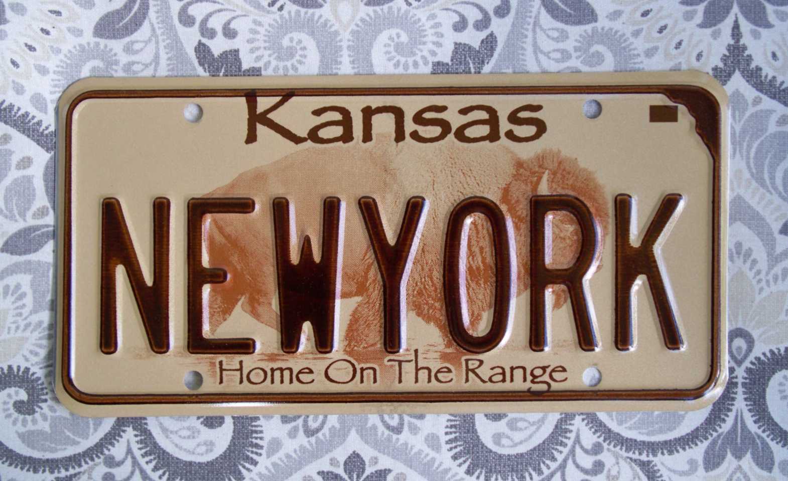 2008 Kansas Vanity License Plate NEW YORK Native New Yorker In Kansas ...