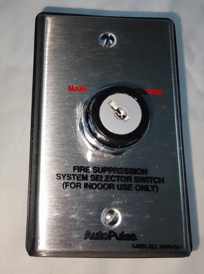 Tyco 76496 Fire Suppression System Selector Switch Control System ...