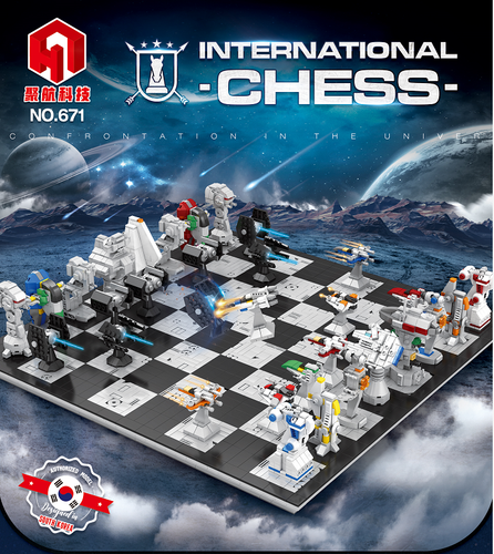 Building Blocks Set MOC 671 International Chess Ideas Brick DIY Model ...