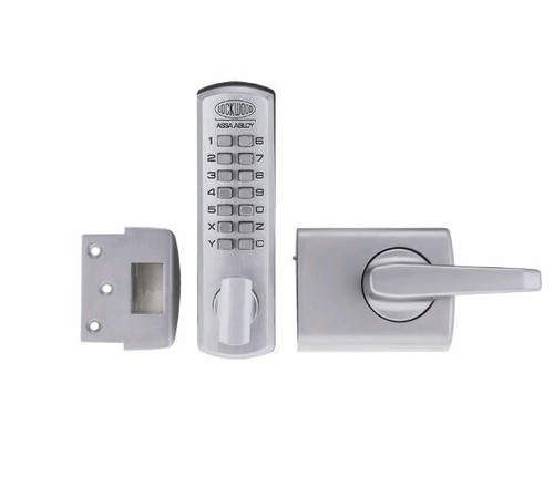 1 x Lockwood Digital Door Lock Keyless DX Deadlatch 002 Lever handle ...