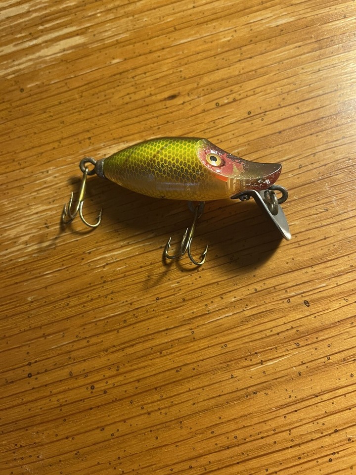 Heddon (2) Go Deeper River Runt Black White Vintage Fishing Lure ...