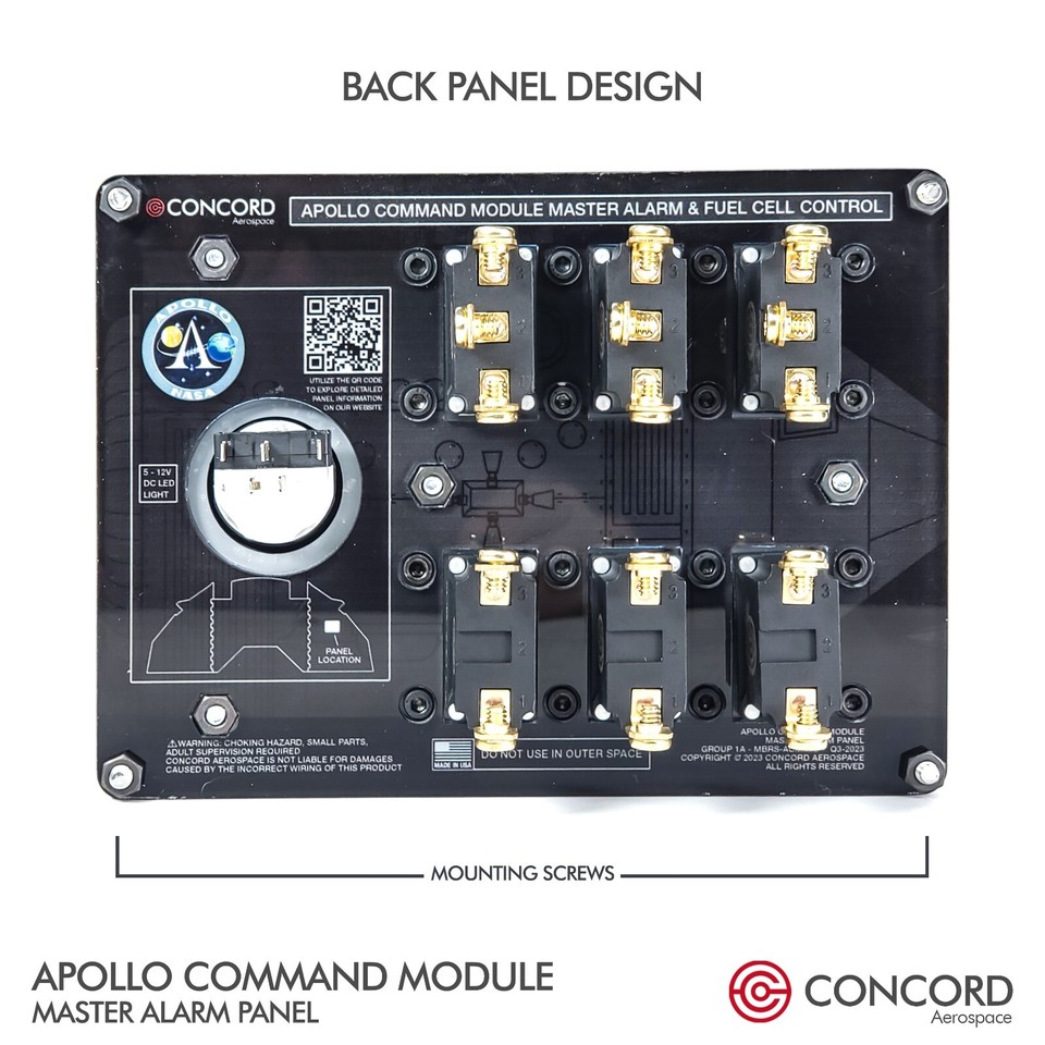 APOLLO COMMAND MODULE MASTER ALARM PANEL - OPERABLE INDUSTRIAL UPGRADED ...