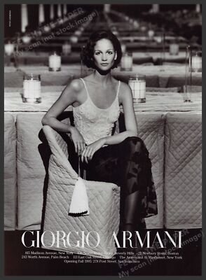 Giorgio Armani Clothing 1990s Print Advertisement Ad 1995 Sexy Model ...