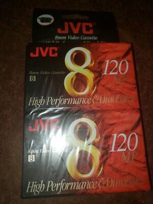 JVC P-6120 8mm MP120 Video Cassette Tape 2 Pack | eBay