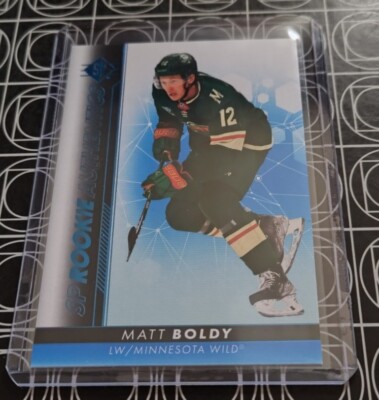 MATT BOLDY WILD 2022-23 UPPER DECK SP ROOKIE AUTHENTICS BLUE VARIATION ...