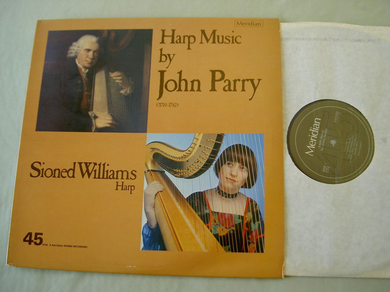 Meridian E45002 JOHN PARRY Harp Music: Sonatas Nos. 1-4 Sioned Williams ...