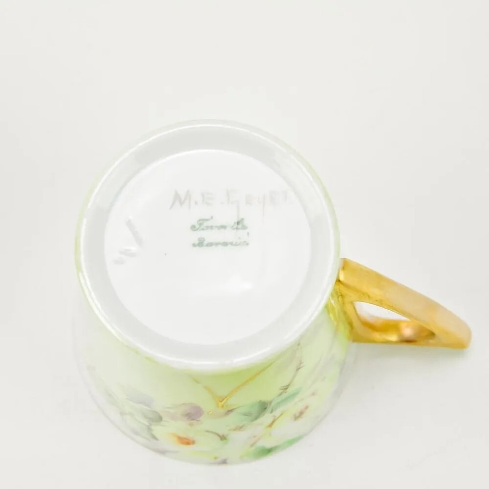 ME Geyey RS JS Germany RS Prussia Porcelain tea coffee pot cup saucer ...