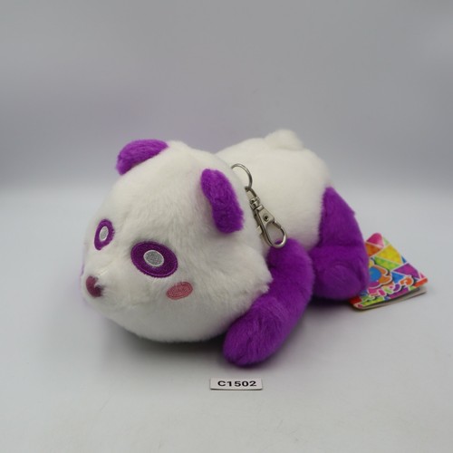 AAA Panda Bear C1502 Purple Furyu Plush 7" Train Pass Case TAG Toy Doll ...