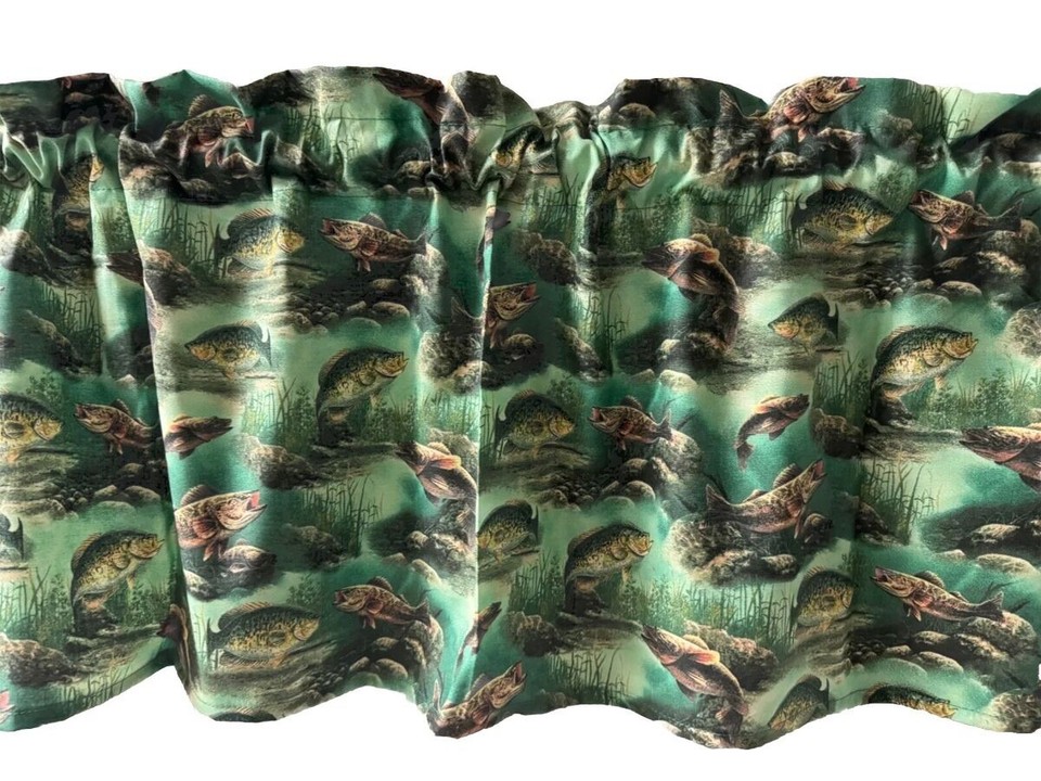 Handmade Valance or Curtain Panel Route 66 Road Stripes Rust | eBay