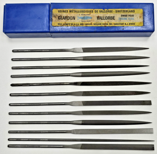 Vallorbe 12 Piece Swiss Made Precision Needle File Set, 6 1/4" Length ...