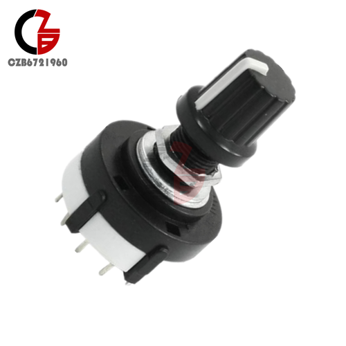 3P4T 3 Pole 4 Position Single Wafer Band Selector AC 125V Rotary Switch ...
