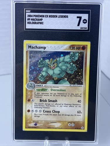 Pokemon 2004 EX Hidden Legends MACHAMP Holo 9/101 - Graded SGC 7 | eBay