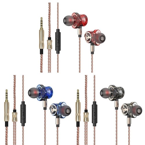 6 Unit Dynamic Driver Stereo Headphones 3.5mm Sports Designhifi Sound ...