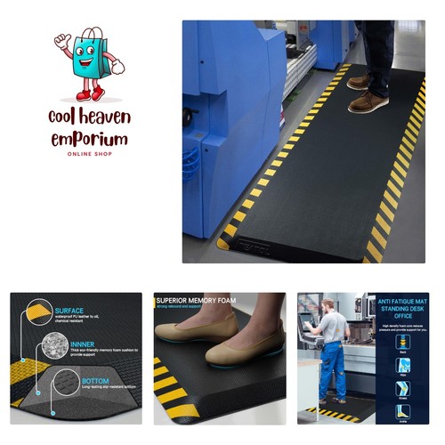 Anti Fatigue Mats Industrial, Ergonomic Standing Floor Mat, Work Mats ...