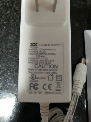 Power Supply zb-h140017a-r, ADT smartthings, Vivint, 2GIG-AC2-PLUG 5 ...