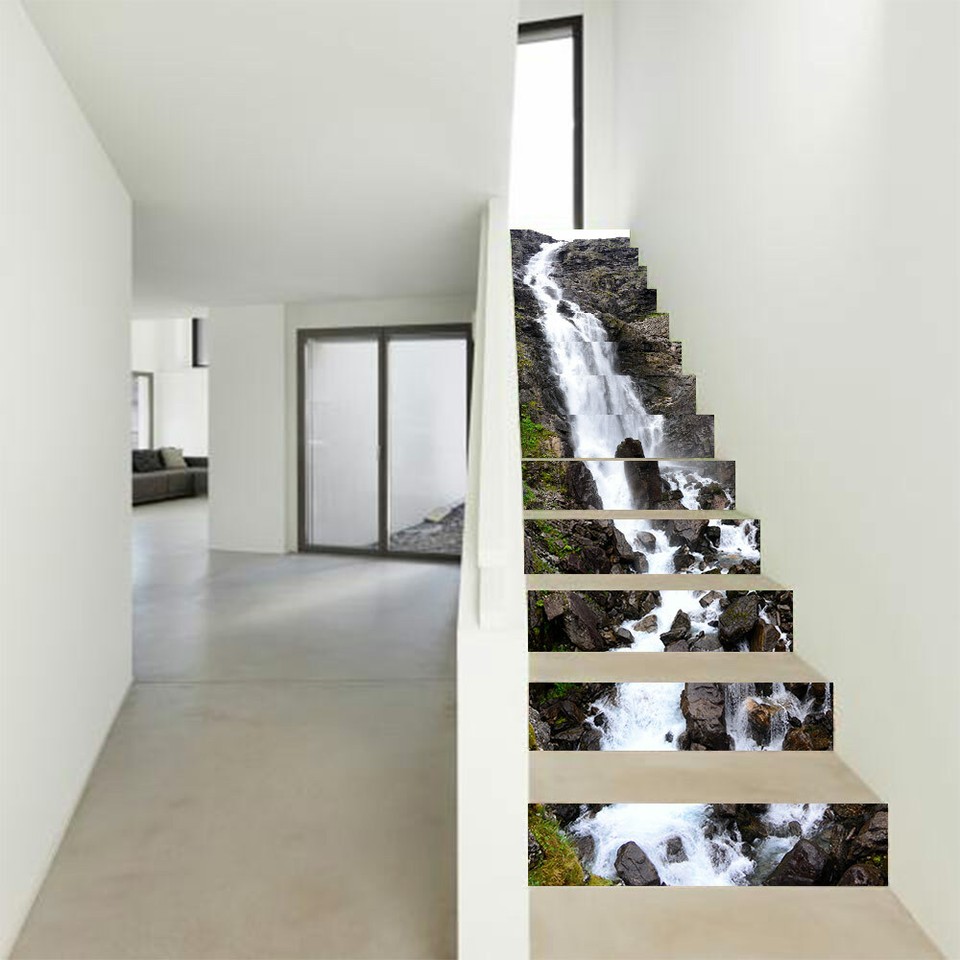 13pcs 3D Stair Riser Staircase Sticker Vinyl Photo Mural Decal Scenery ...
