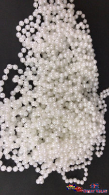 White String Beads Pearl String Beads Garden Home Decoration DIY OZ ...