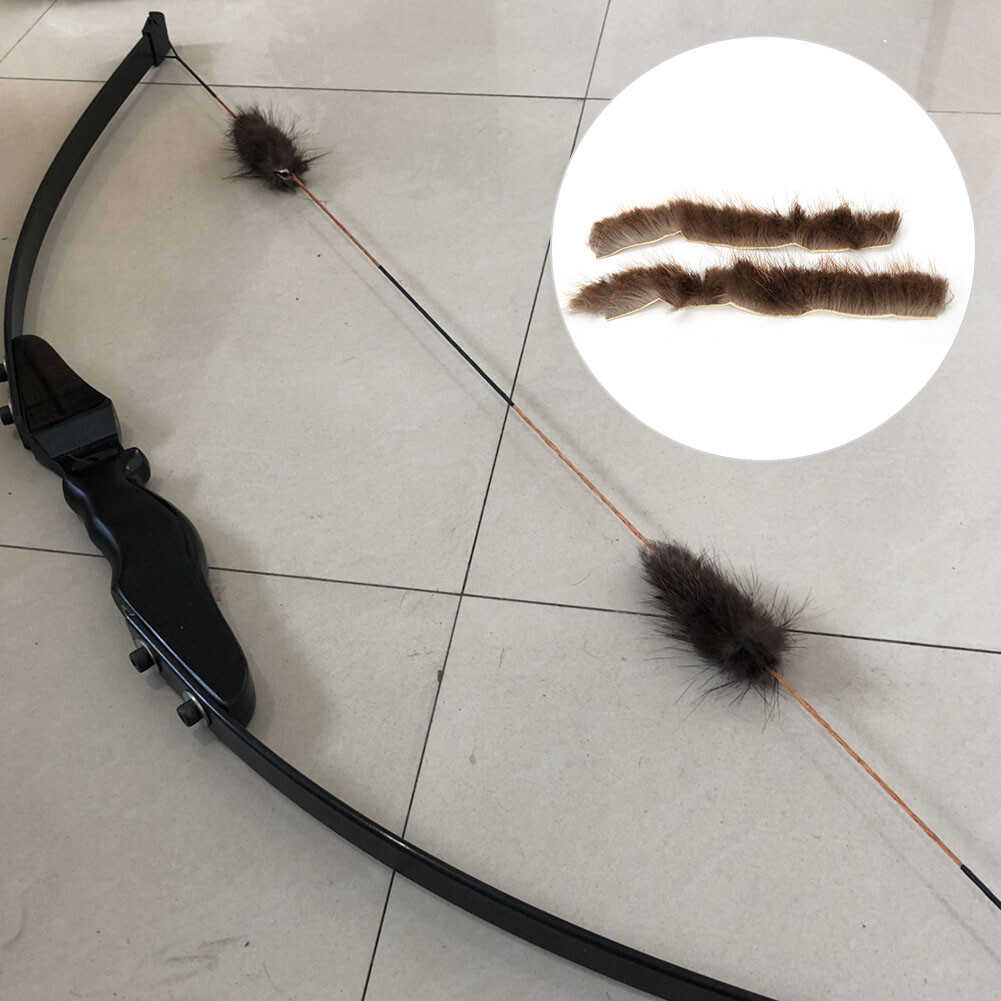 Bow String Archery Recurve Bow String Silencer Faux Hair Fabric ...
