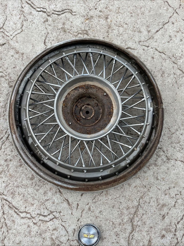 Set of 4 OEM 1981-1985 Chevy Caprice Classic 15" Wire Spoke Hubcaps ...