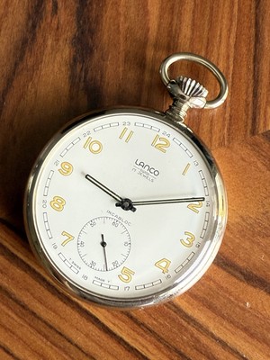 Vintage Lanco, 17 Jewels Pocket Watch, 17 Jewels, Incabloc, Old Stock ...