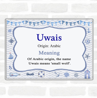 Uwais Name Meaning Jumbo Fridge Magnet Nautical | eBay UK