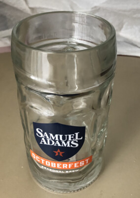 Samuel Adams Seasonal Octoberfest Beer Mug Dimpled 0.5l Glass Craft ...