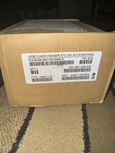 NEW Verifone UX300 EMV Card Reader P/N M159-300-000-WWA-B ***( NOT ...