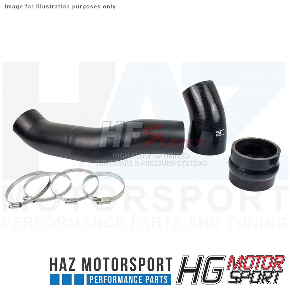 HG Motorsport 3.5" Intake Hard Pipe Kit Black Hose For Audi RS3 8V ...