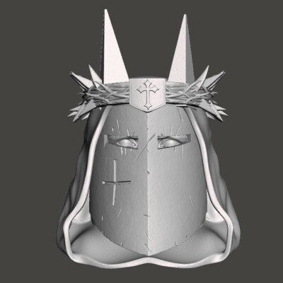 Hooded Holy Knight Helmet custom head for Mythic Legions & other ...