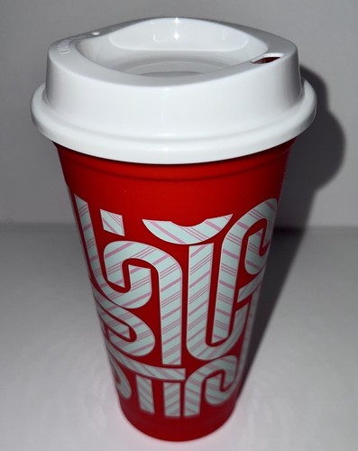 Starbucks 16 fl oz Reusable Hot Cup & Lid 2 Piece RED Color Changing ...