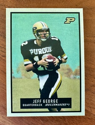 Jeff George Custom Art Football Card 1951 Topps Magic Design Purdue ...