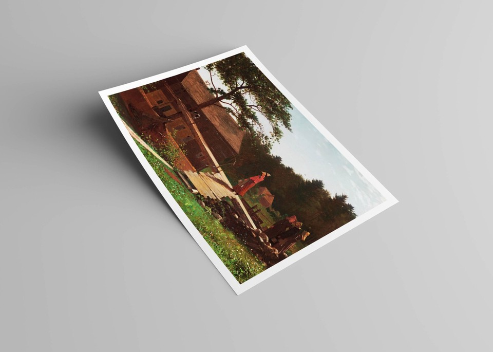 Winslow Homer OLD MILL, THE MORNING BELL 1871 Vintage Painting 17x22 ...