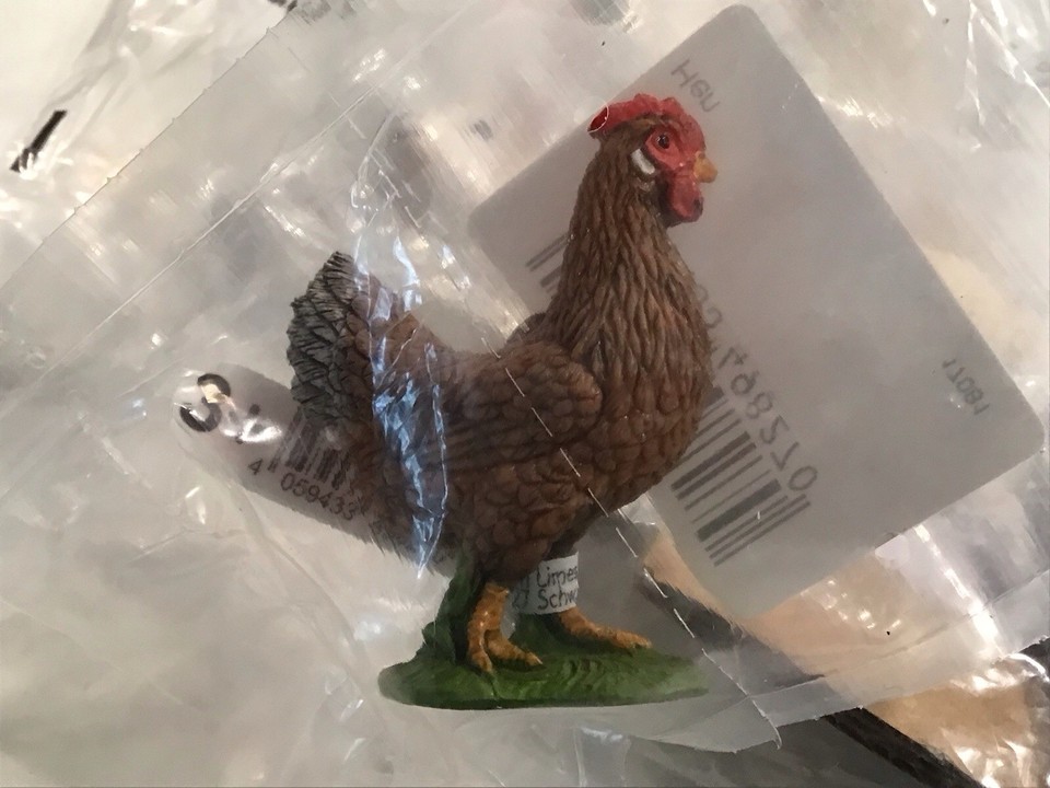 Schleich LOT OF 5 Toy Figures D- 73527-Lama,,Goose,Sheep,Bunny, & Hen ...
