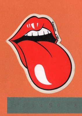 Adesivo Sticker Vintage Autocollant Aufkleber THE ROLLING STONES TONGUE ...