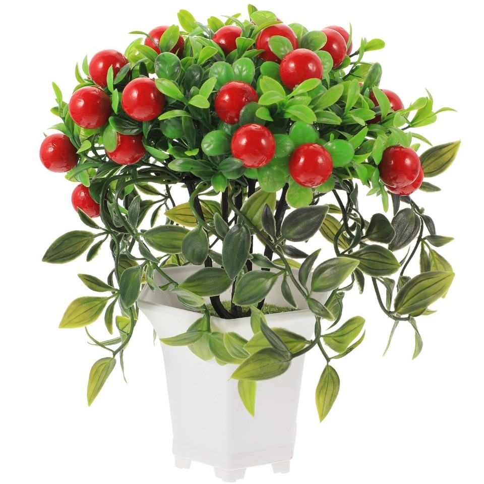 Indoor Artificial Plants Plastic Fruit Decoration Realistic Fake | eBay ...